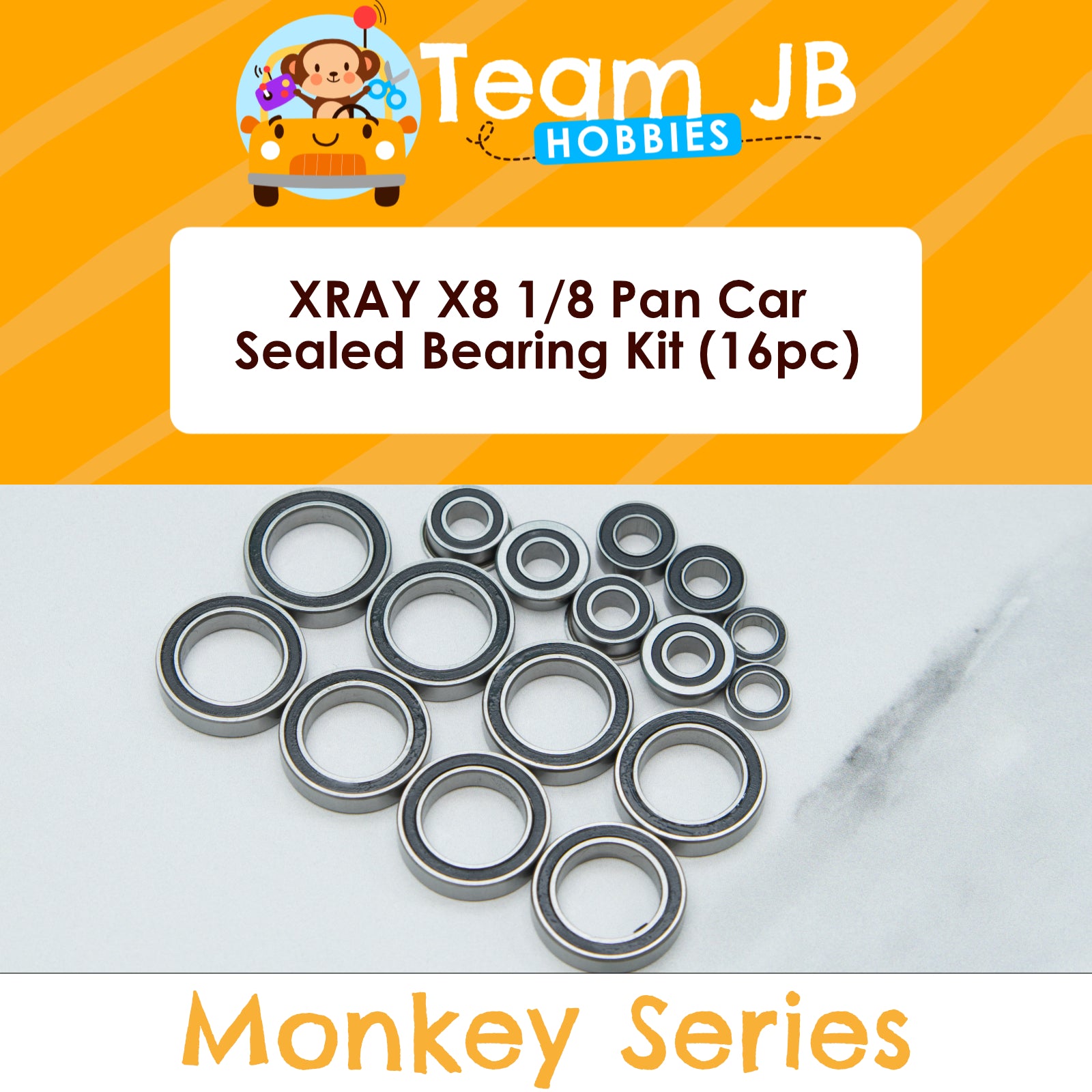XRAY X8 1/8 Pan Car - Sealed Bearing Kit