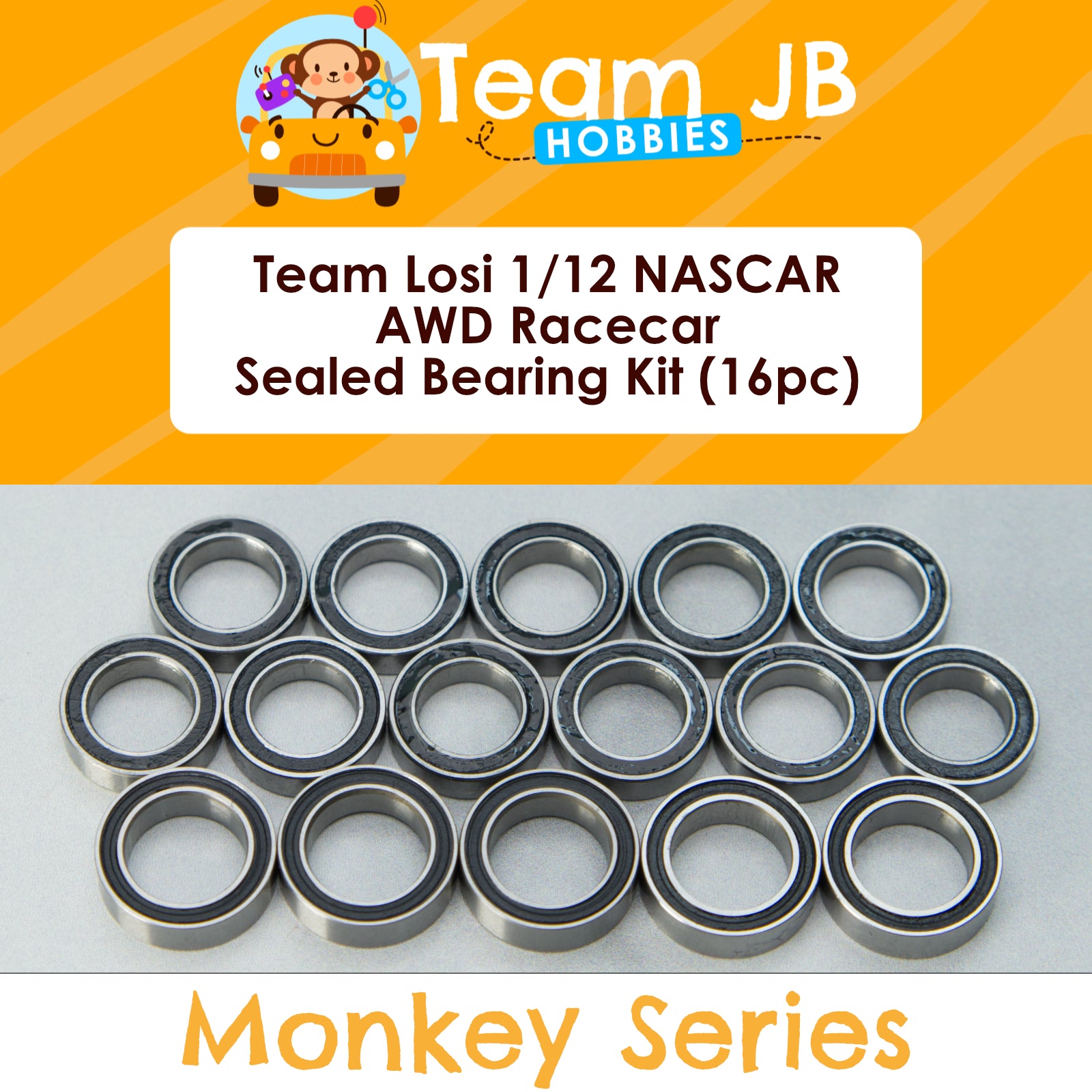 Team Losi 1/12 NASCAR AWD Racecar - Sealed Bearing Kit