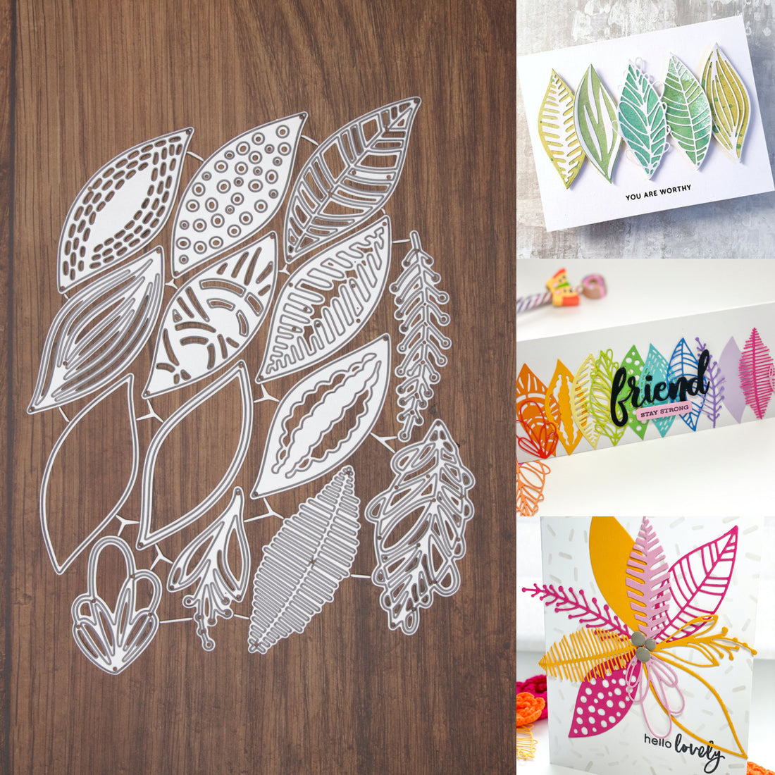 Modern Layering Leaves Mega Cutting Dies Set