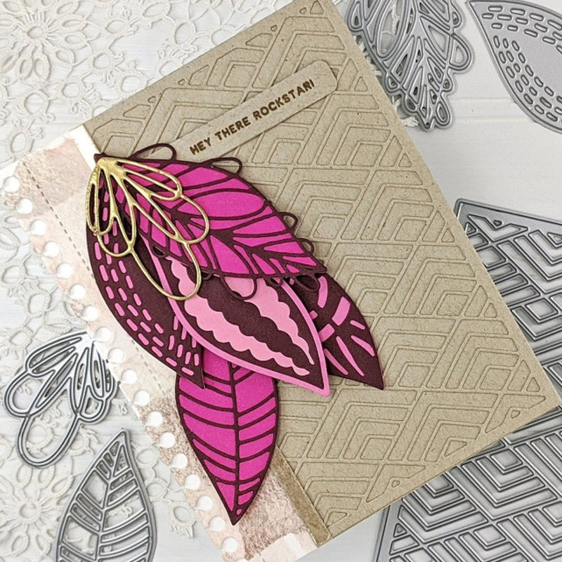 Modern Layering Leaves Mega Cutting Dies Set